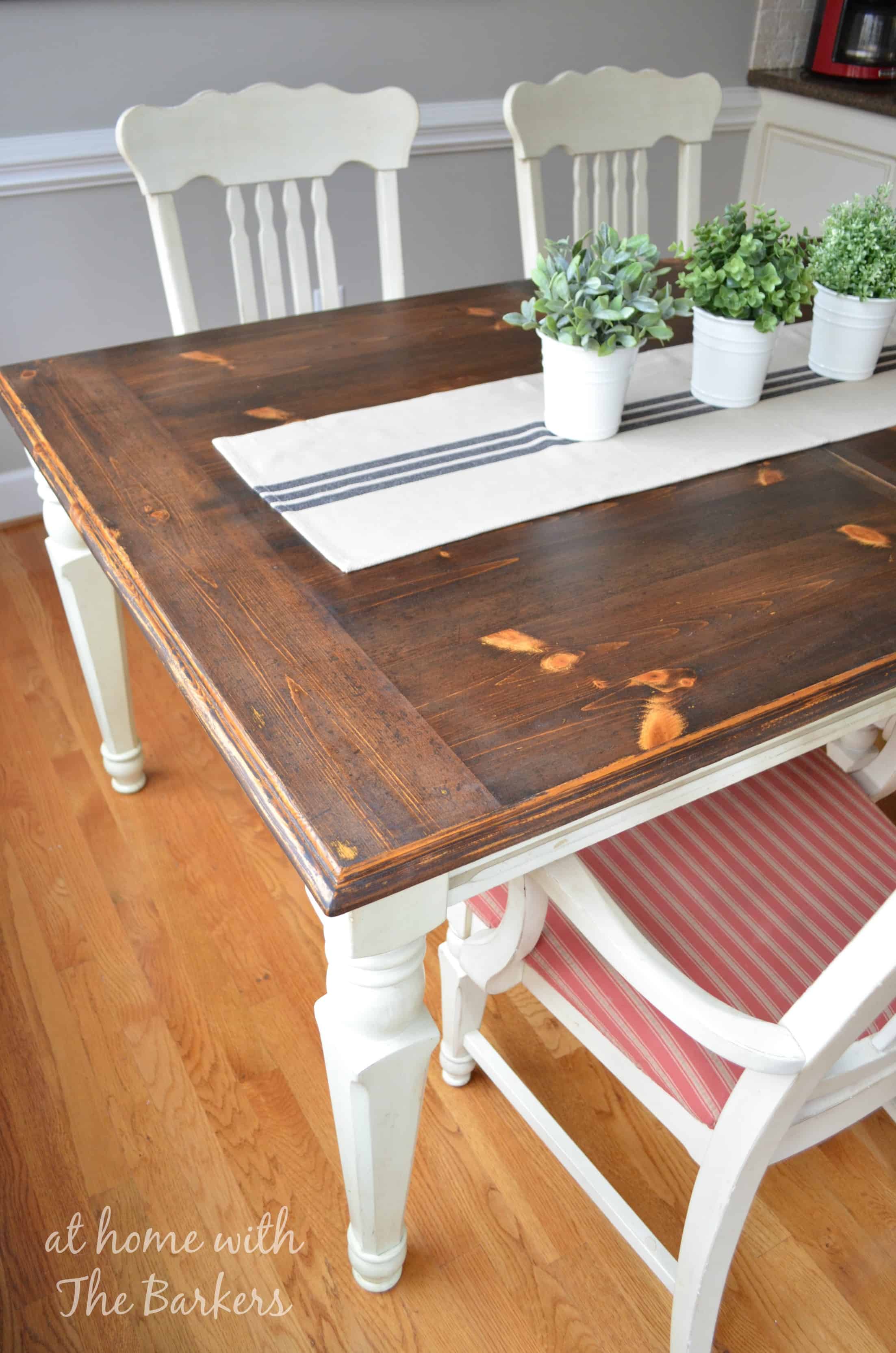 Farmhouse Table Makeover - At Home With The Barkers