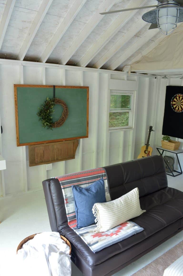 One Room Challenge Shed Makeover Reveal - At Home With The Barkers