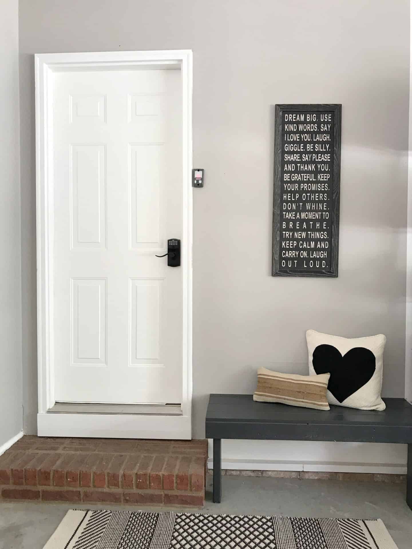 Garage Entryway Makeover - At Home With The Barkers