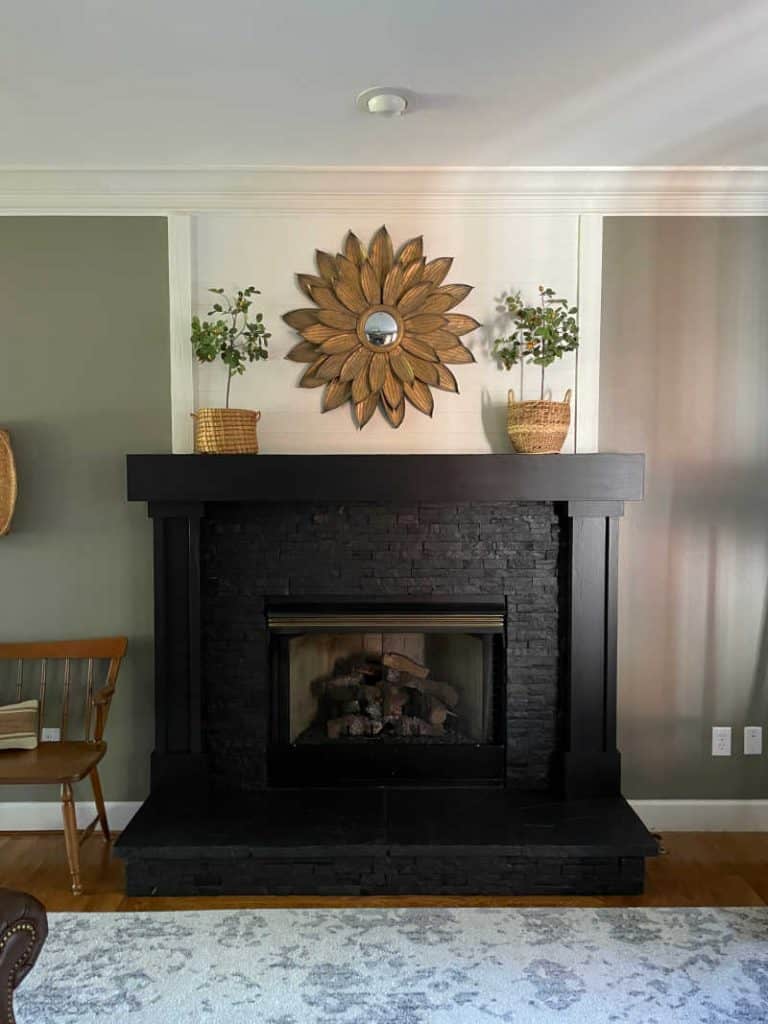 Painted Tile Fireplace Makeover - At Home With The Barkers