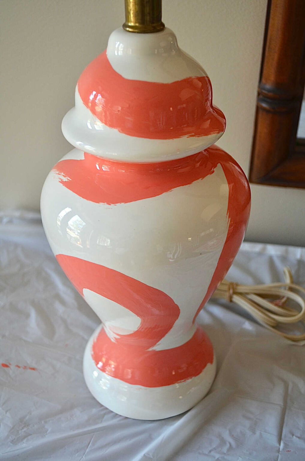 DIY Brushstroke Lamp