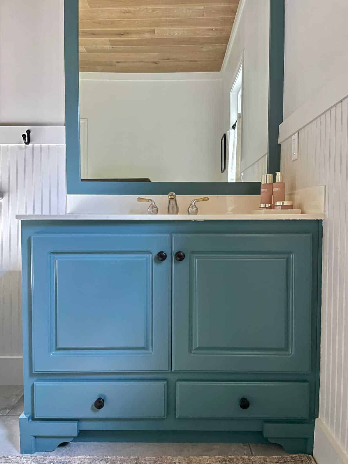 DIY Bathroom Vanity Makeover - At Home With The Barkers