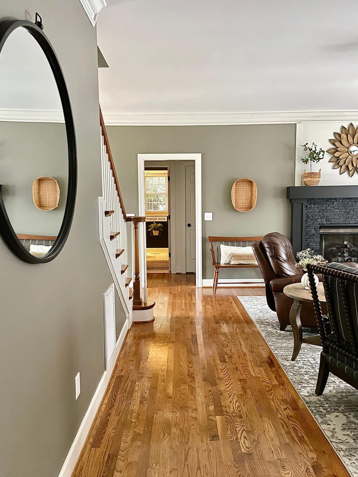 How to Update Honey Oak in your home - At Home With The Barkers